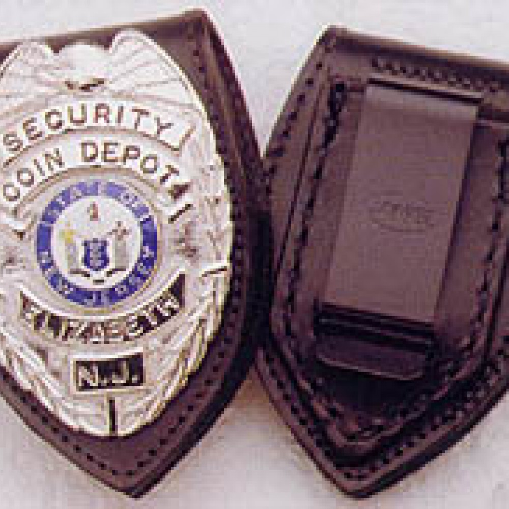 Genuine Leather Badge Backer